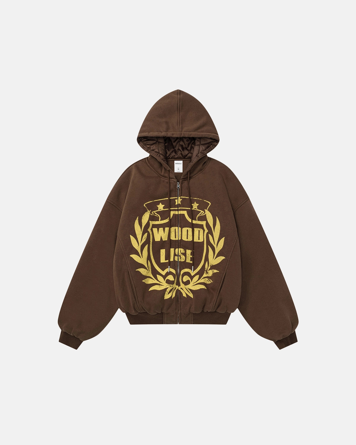 Acid Washed Graphic Cotton Padded Jacket | Inflation Streetwear – INFLATION