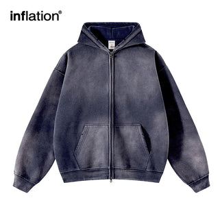 INFLATION Monkey Wash Zip Up Hooded Jacket